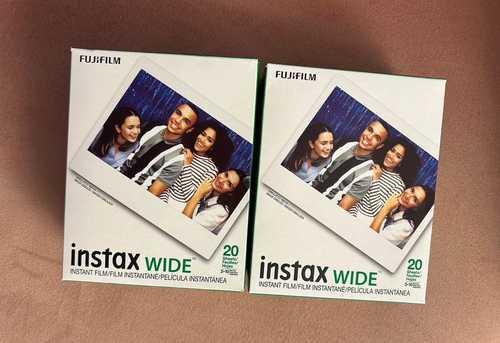 Картриджи Instax wide 2 упаковки по 20 снимков