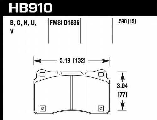 Тормозные колодки передние Subaru GDB 2000 - 2014
