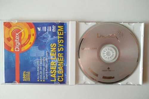 Чистящий диск digitex для CD, CD-ROM,DVD
