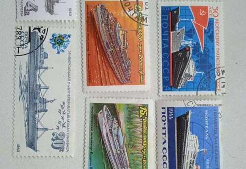 Почтовые марки, корабли