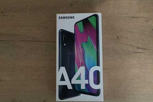 Коробка Samsung galaxy a40