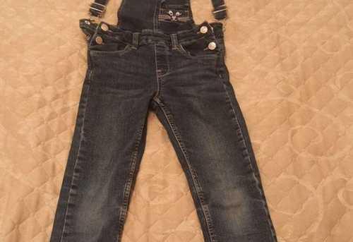 Джинсовый комбинезон(джинсы) для девочки 116