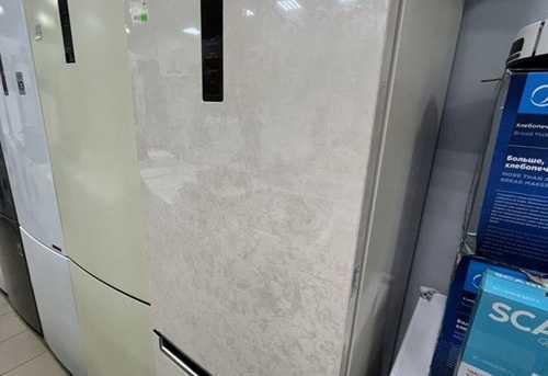 Холодильник с морозильником LG GA-B459mesl бежевый