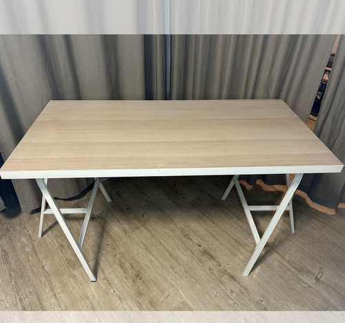 Стол IKEA linnmon 120/60 на опорах lerberg