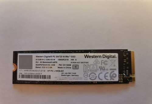 Ssd m2 nvme 512gb WD