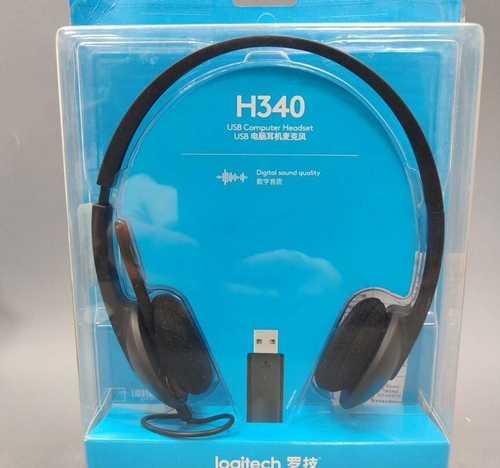 Гарнитура Logitech H340 Black