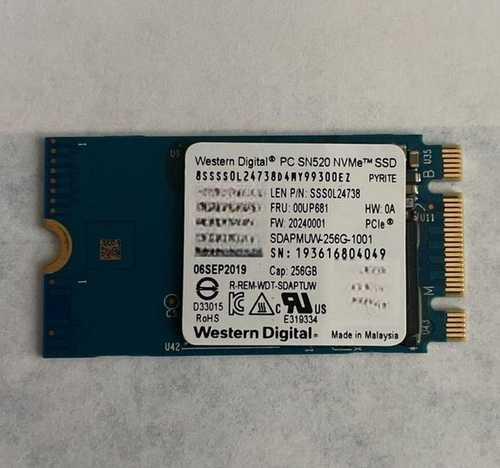 Ssd m2 2242 pci-e 3.0 256gb