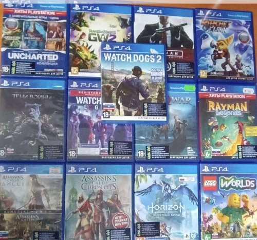 Продаются игры на консоль playstation 4 (ps4)