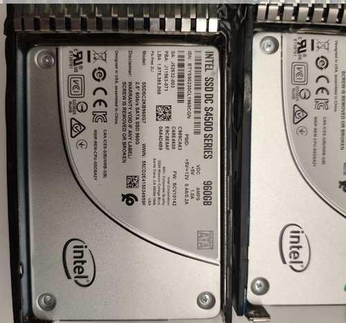 SATA Ssd intel dc s4500 960gb