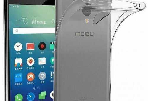 Чехол силиконовый для Meizu M5 прозрачный