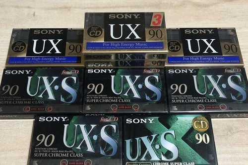 Аудиокассеты Sony UX 90 и Sony UX-S 90 новые