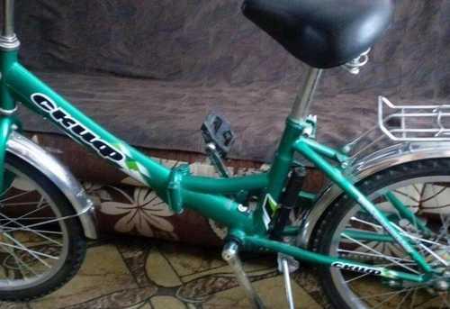 Детский велосипед бу, зелёный