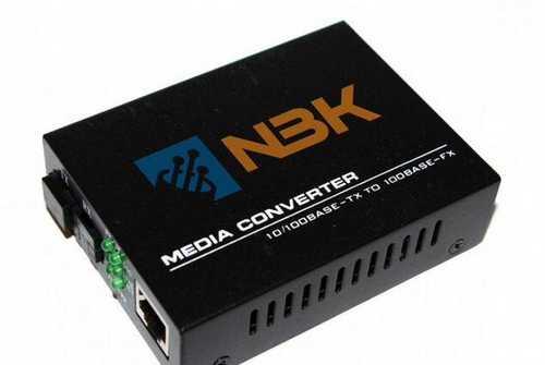 Медиаконвертер NBK NB-120A, 10/100M, WDM 1310/1550