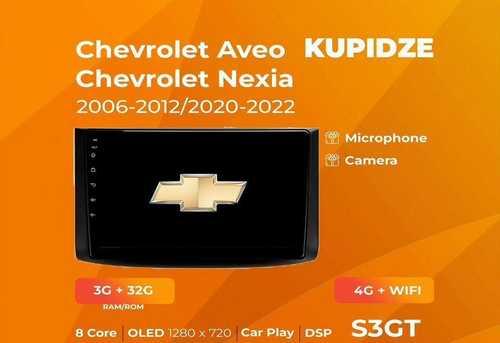 Магнитола S3GT Chevrolet Aveo 2006-12 8 ядер 3/32