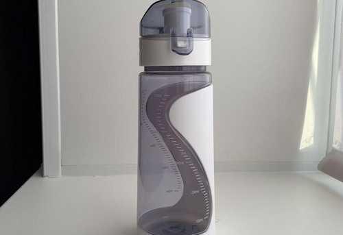 Спортивная бутылка для воды, пищевой пластик 500мл