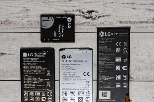Аккумуляторы для телефонов LG, новые