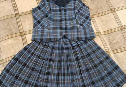 Форма школьная юбка жилетка для девочки