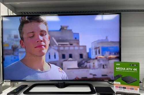 Телевизор Supra 40"+ Smart TV 4к приставка