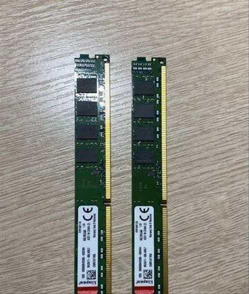 Оперативная память Kingston 16/2 гб DDR3 1600 мгц