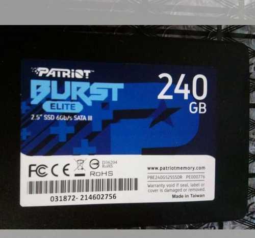 Ssd patriot 240 GB