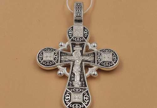 Православный нательный крест из серебра, 096