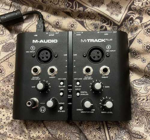 Звуковая карта M-audio M-track plus