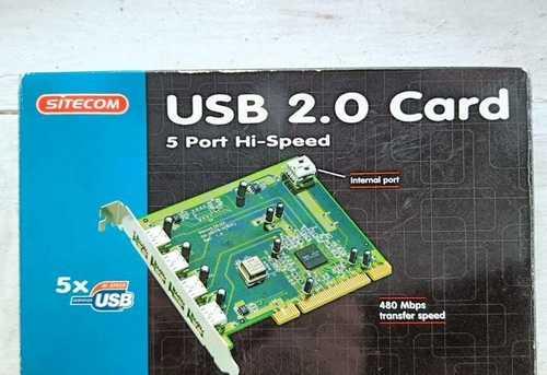 USB 2.0 Card 5 port hi-speed