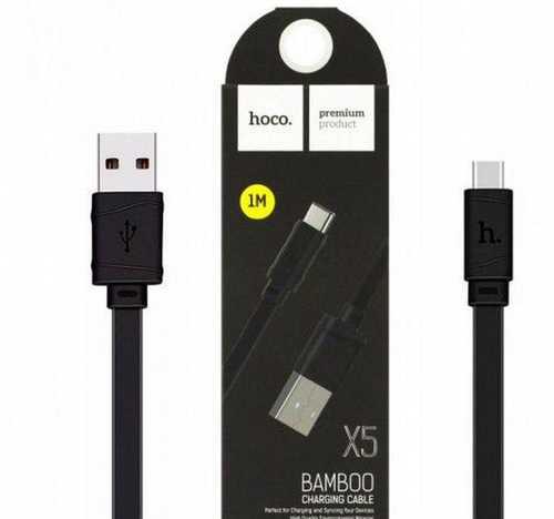 Кабель USB Hoco X5 Type-C черный 1м