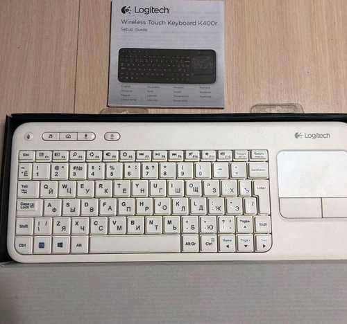 Клавиатура беспроводная белая logitech k400r