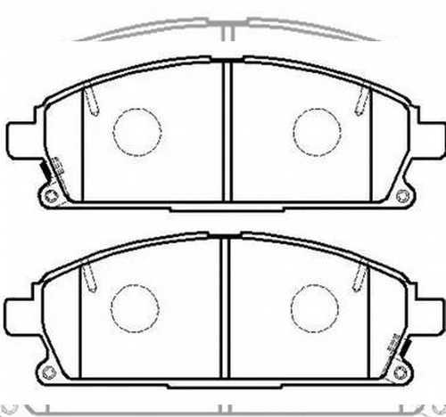 Колодки тормозные nissan pathfinder 97-04/X-trail