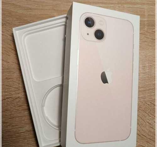 Коробка от iPhone 13 розовый