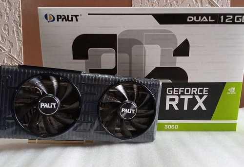Продам Видеокарта Palit GeForce RTX 3060 dual