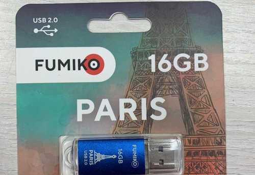 Флешка fumiko paris 16GB синяя USB 2.0