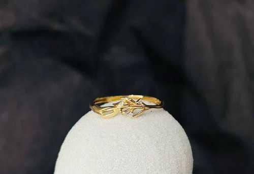 Золотое кольцо 17,25 размер 375 проба