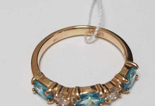 Золотое кольцо с фианитами (12960)*