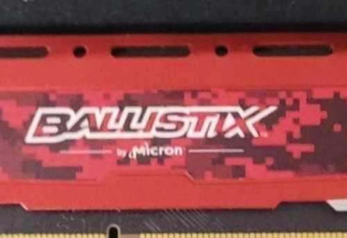 Оперативная память Ballistix Sport LT 8gb red