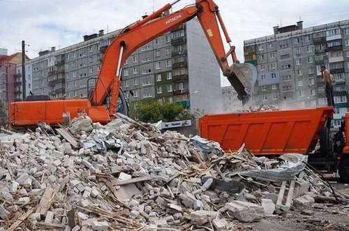 Бой кирпич, битый кирпич. Демонтаж сооружений