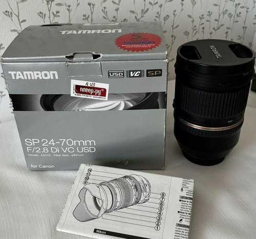 Объектив tamron SP 24-70 f/2.8 Di VC USD