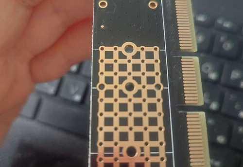 Переходник PCIe x16 на M2 key M