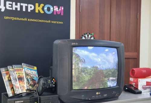 Игровая приставка xbox original + игры + TV