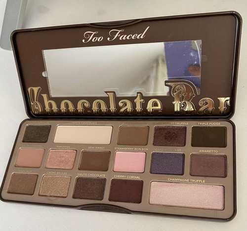 Палетка теней too faced chocolate bar