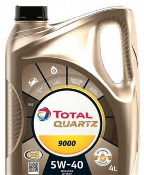 Total 10950501 Масло моторное quartz 9000 5W40 4L