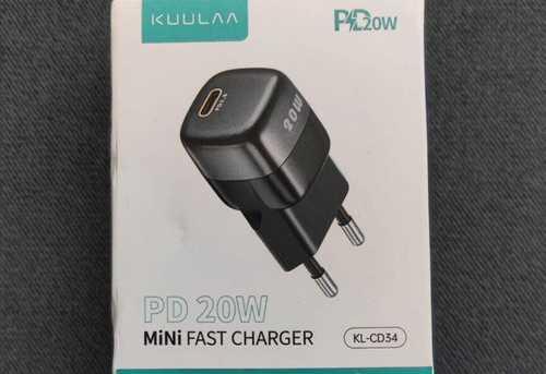 Зарядное устройство Kuulaa PD 20W новое