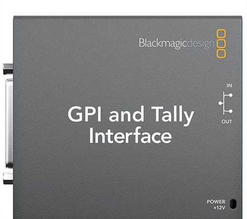 Blackmagic GPI and Tally Interface