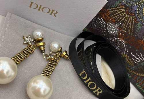Серьги Dior jadior с жемчугом