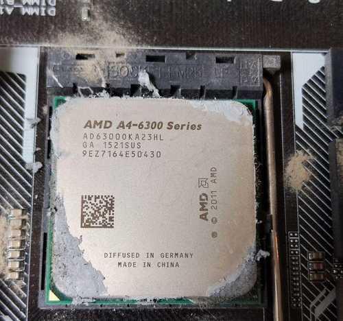 Собранный комплект, amd a4 6300, материнская плата