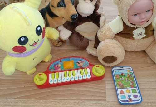 Мягкие игрушки и музыкальные игрушки