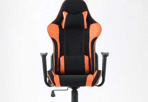 Кресло Barneo K-50 черная ткань оранжевые вставки