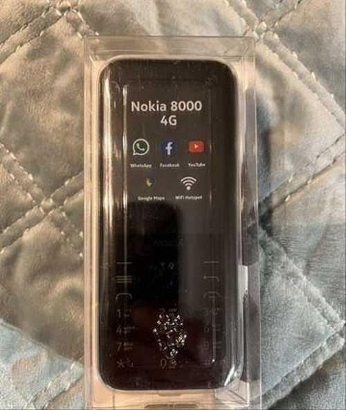Сотовый телефон Nokia 8000 4G(Чёрный),EAC