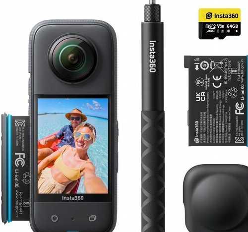 Экшн-камера Insta360 X3 Adventure Kit Bundle